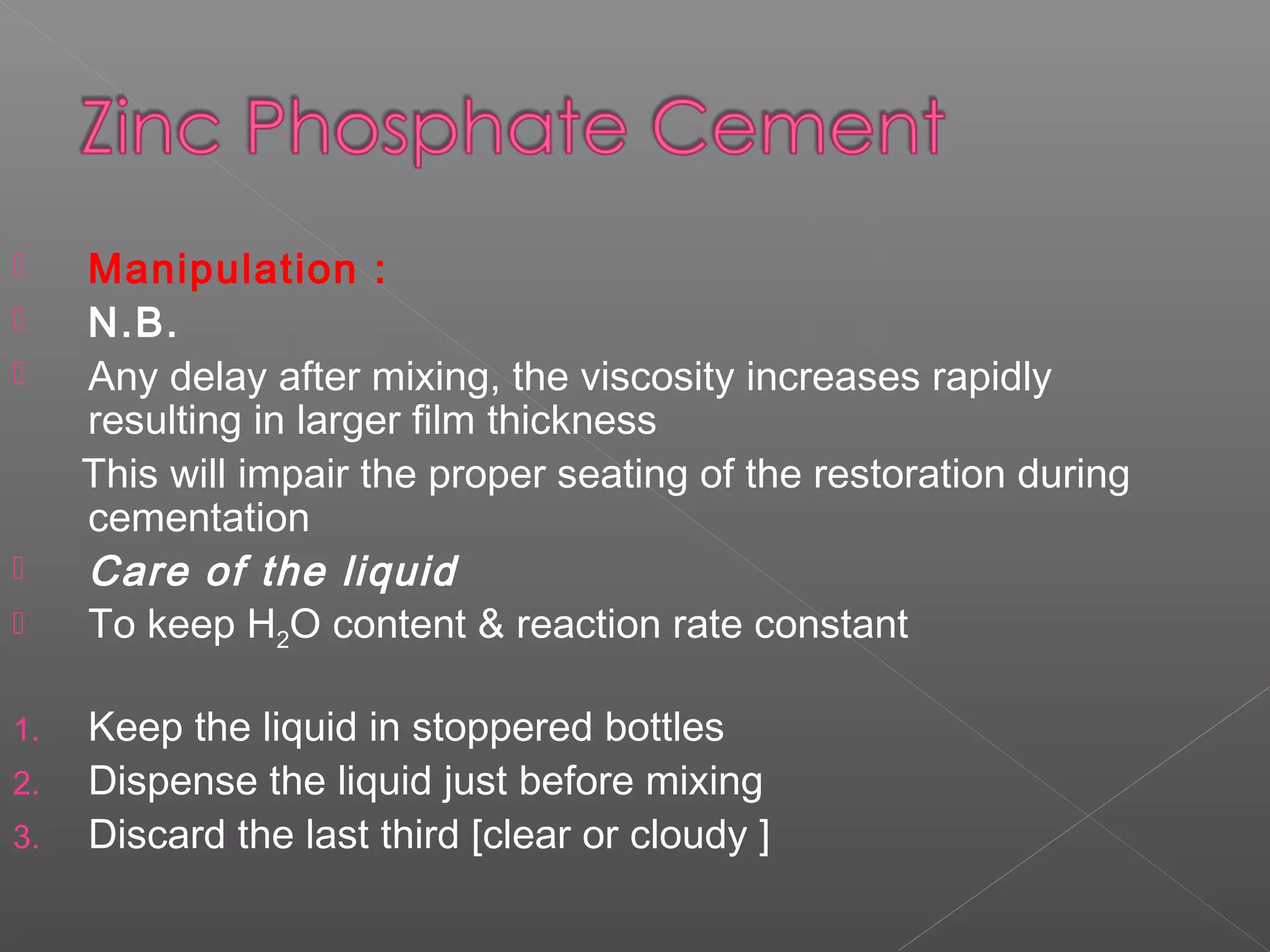 Intermediate restorative materials | PPT