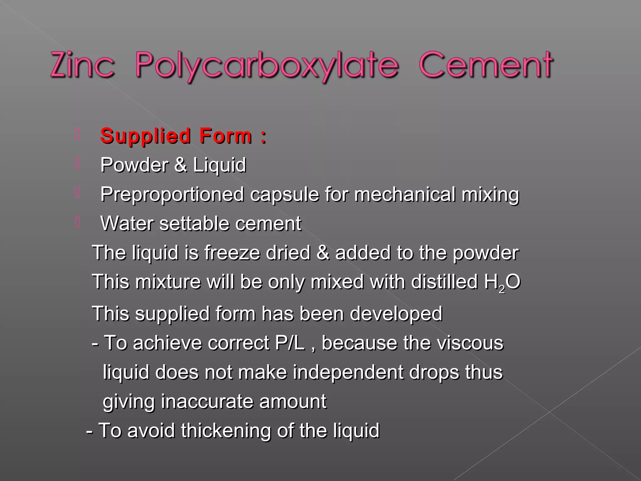 Intermediate restorative materials | PPT