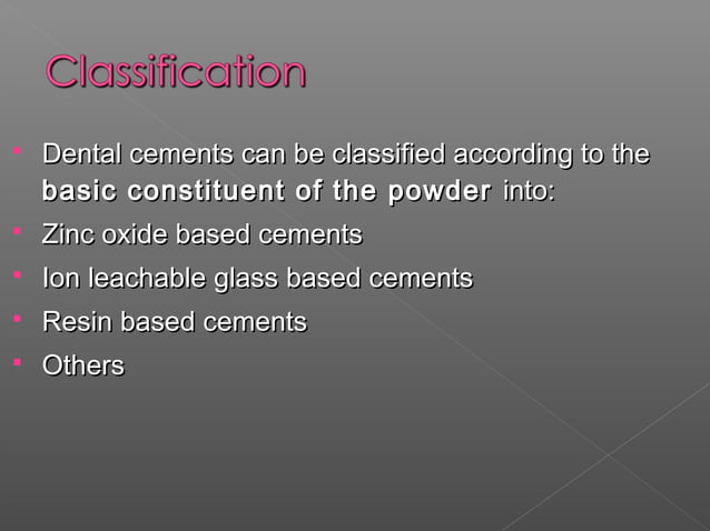 Intermediate restorative materials | PPT | Dental Health | Diseases and ...