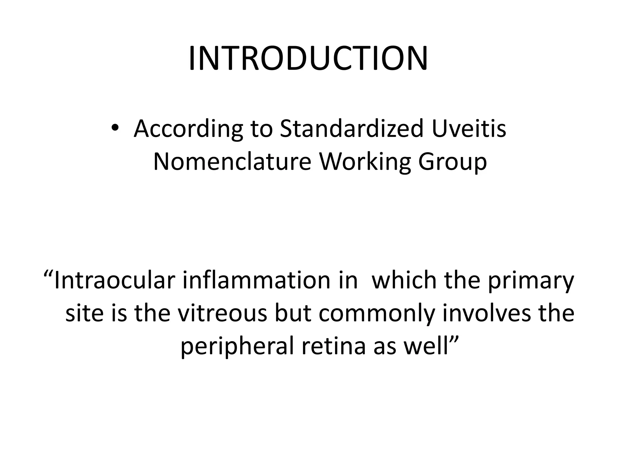 Intermediate uveitis | PPTX