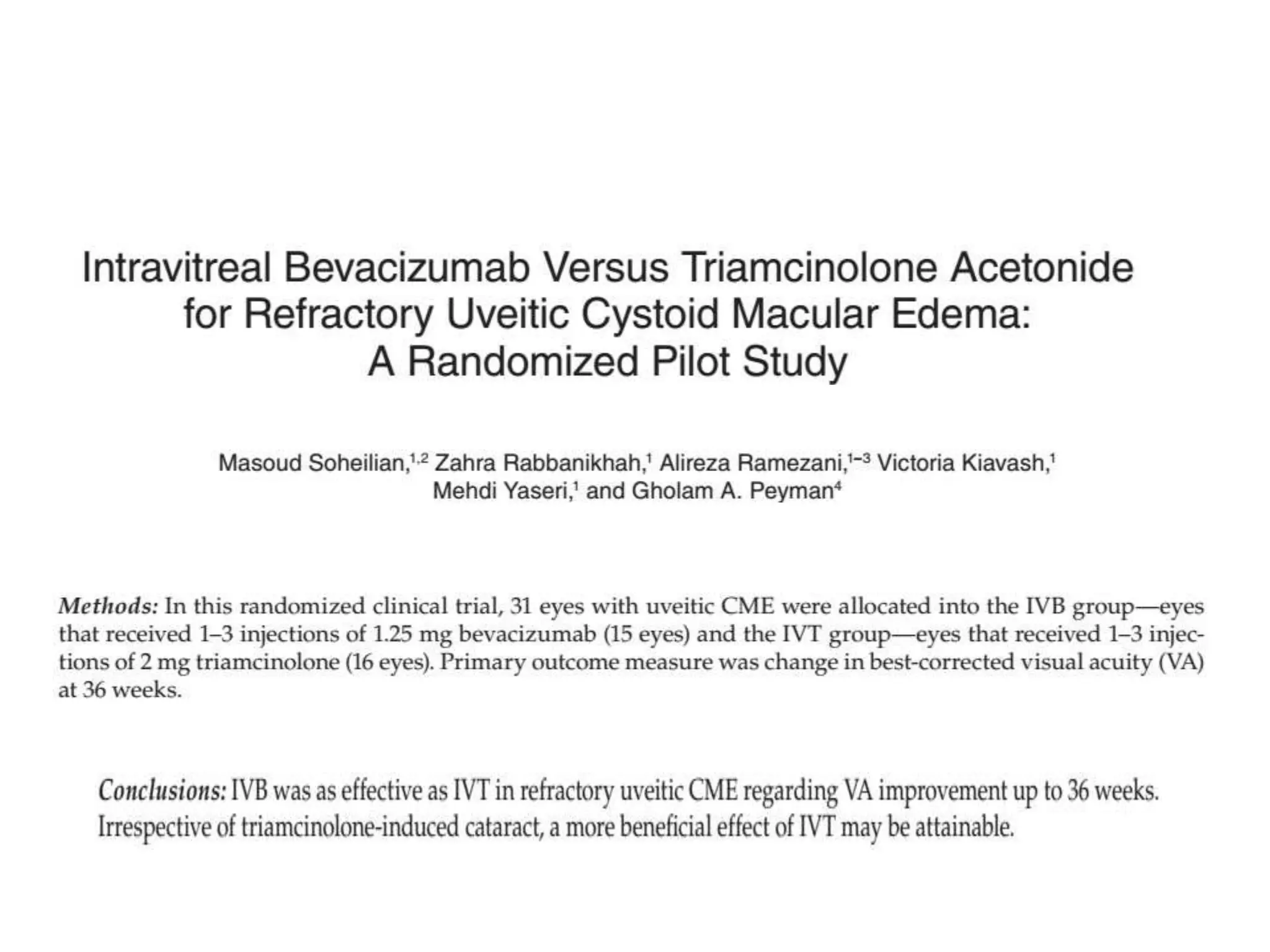 Intermediate uveitis | PPTX