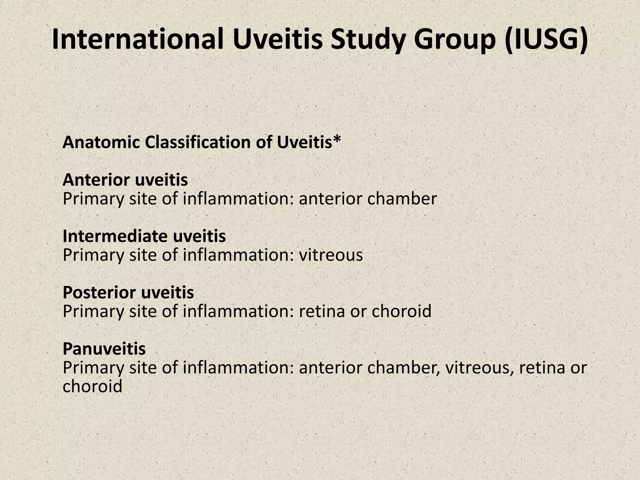 Intermediate uveitis | PPTX