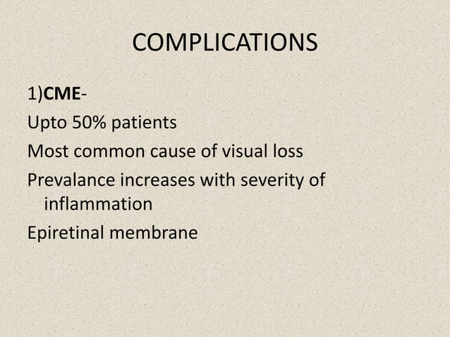 Intermediate uveitis | PPTX