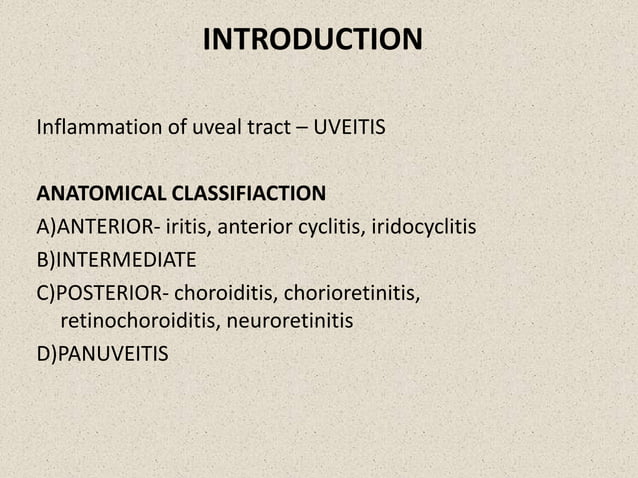 Intermediate uveitis | PPTX