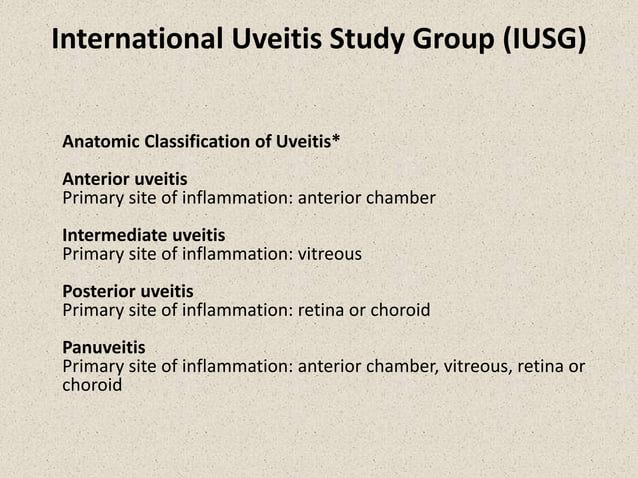 Intermediate uveitis | PPTX
