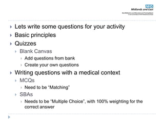 VLE Development Day - Moodle:Beyond the Basics | PPT