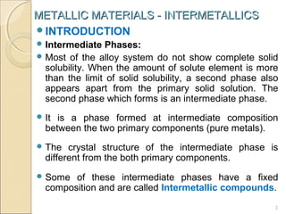 INTERMETALLICS | PPT