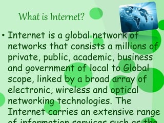 PPT ON INTERNET | PPTX