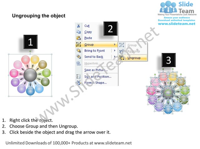Interminable flow of circular boxes 11 stages cycle chart power point ...
