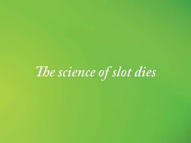 Intermittent coating | PPT