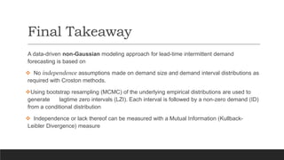 Forecasting • Intermittent Demand | PPTX