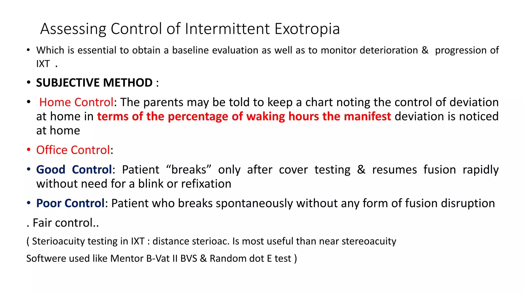 Intermittent exotropia | PPTX