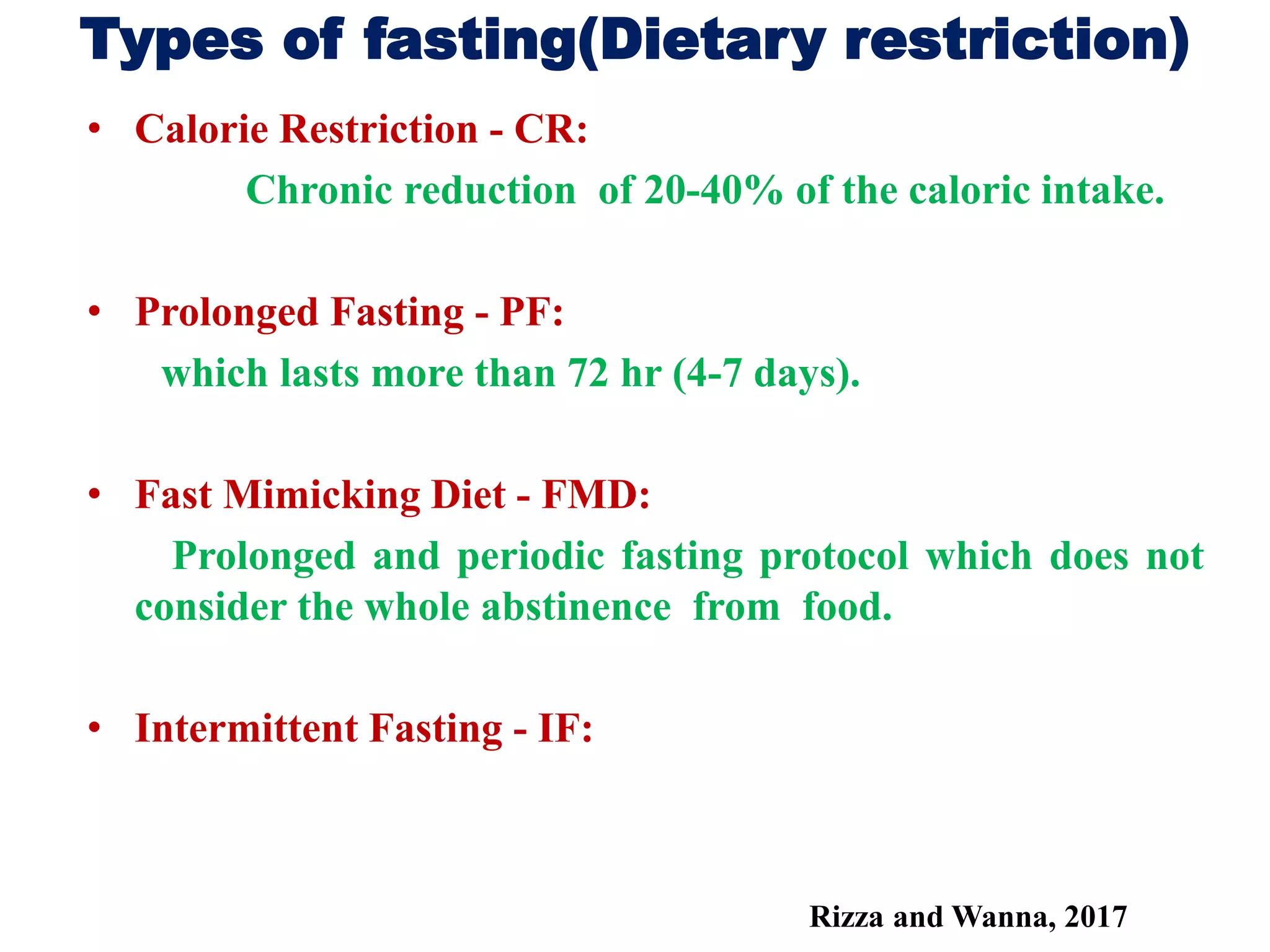 Intermittent fasting and Autophagy | PPTX