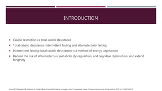 Intermittent Fasting; Beneficial or Harmful? | PPTX