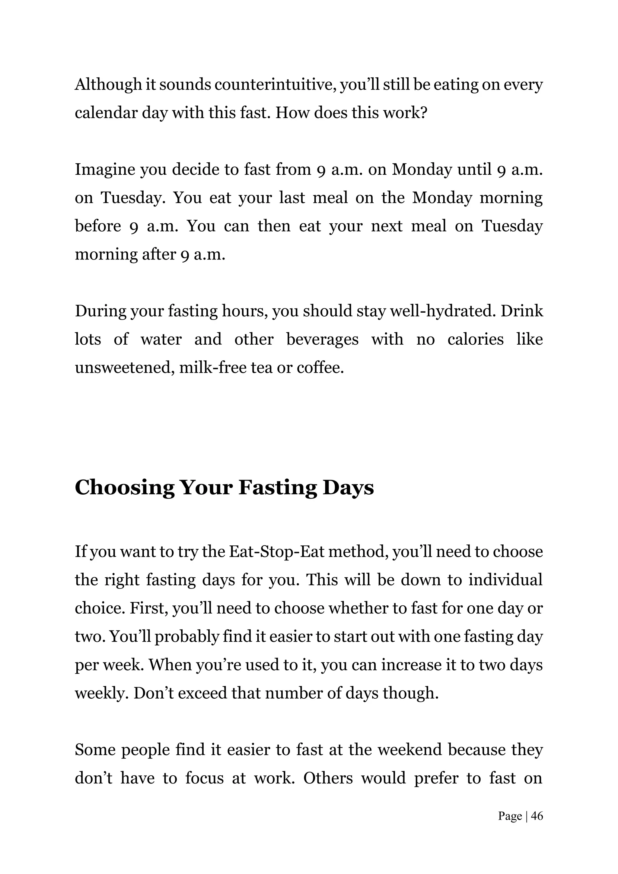 Intermittent Fasting Formula | PDF