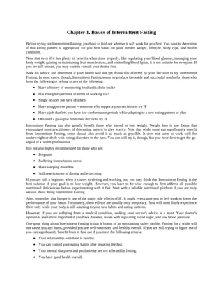 Intermittent Fasting The 21 Day Meal Plan | PDF