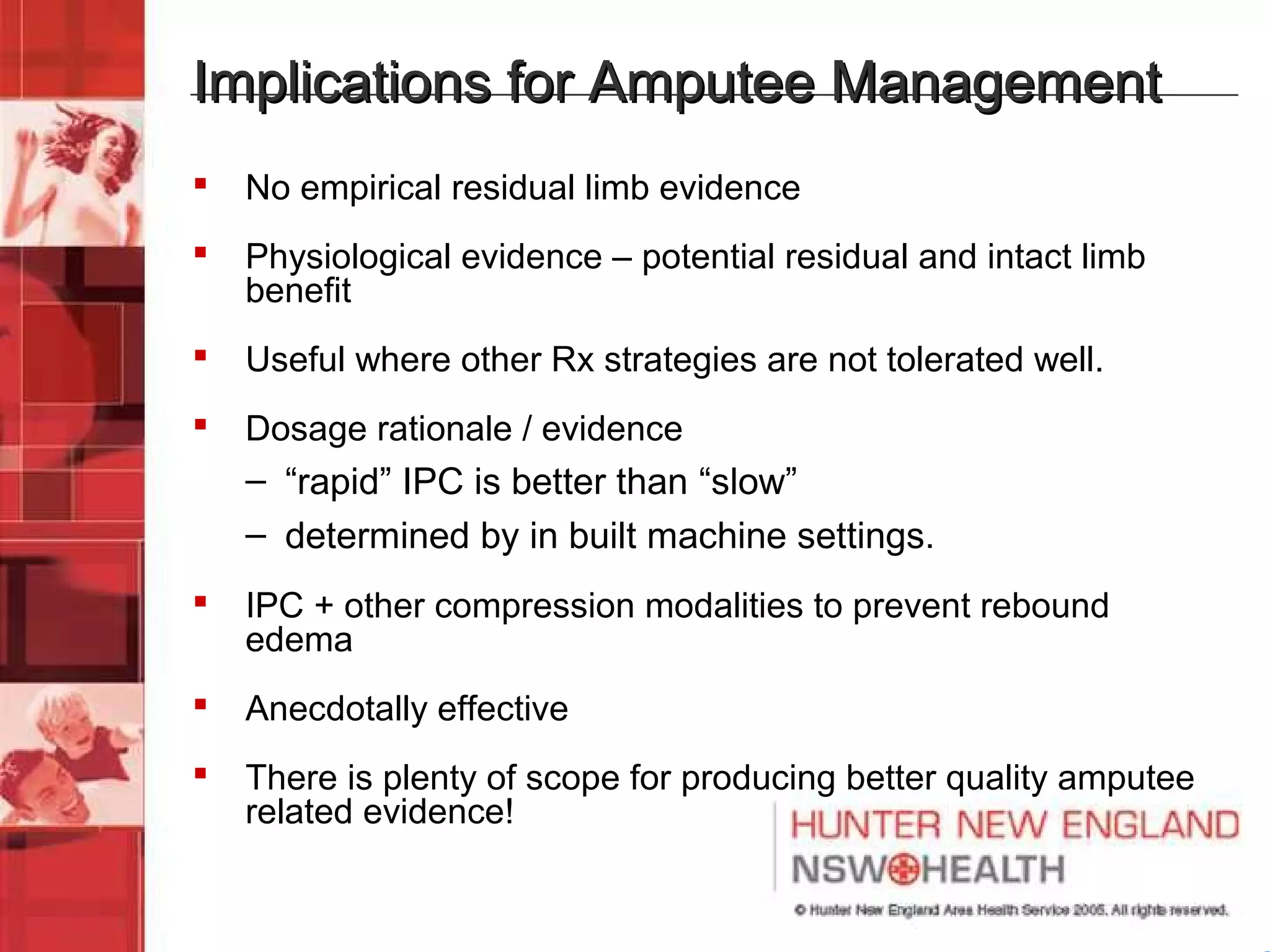 Intermittent pneumatic compression pump therapy for lymphedema • | PPT