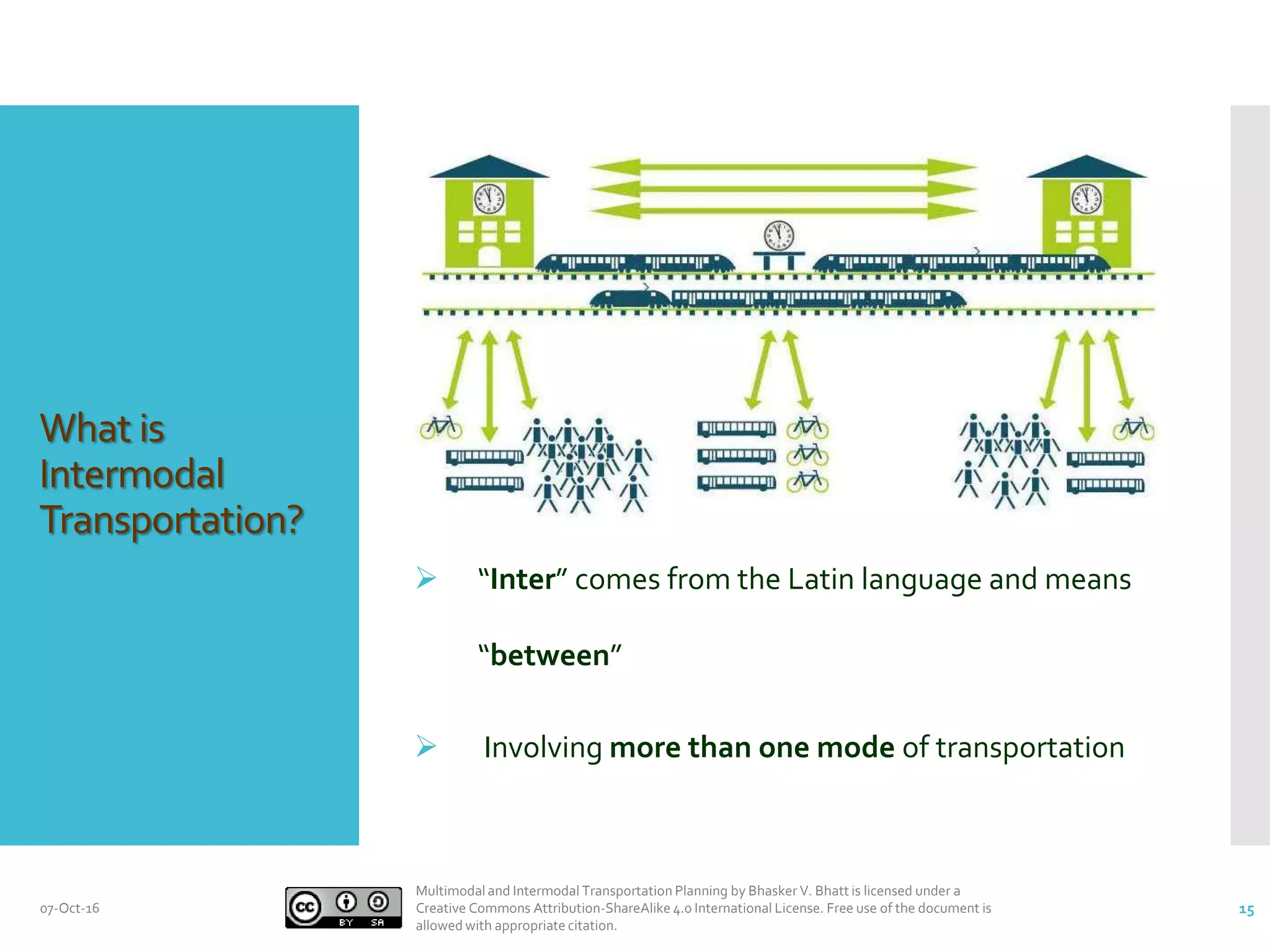 Multi-modal and Inter-modal transportation planning | PPTX
