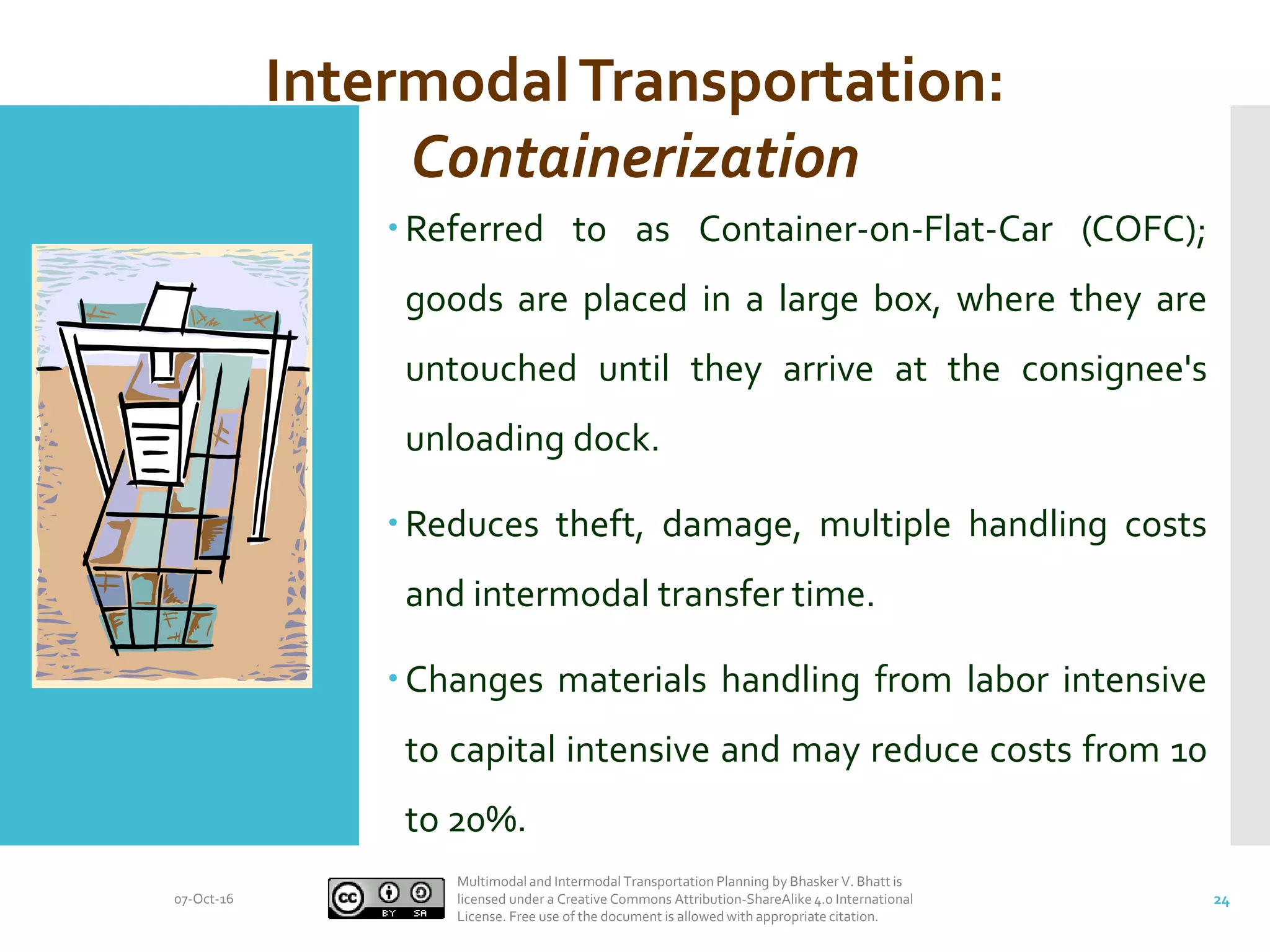 Multi-modal and Inter-modal transportation planning | PPTX