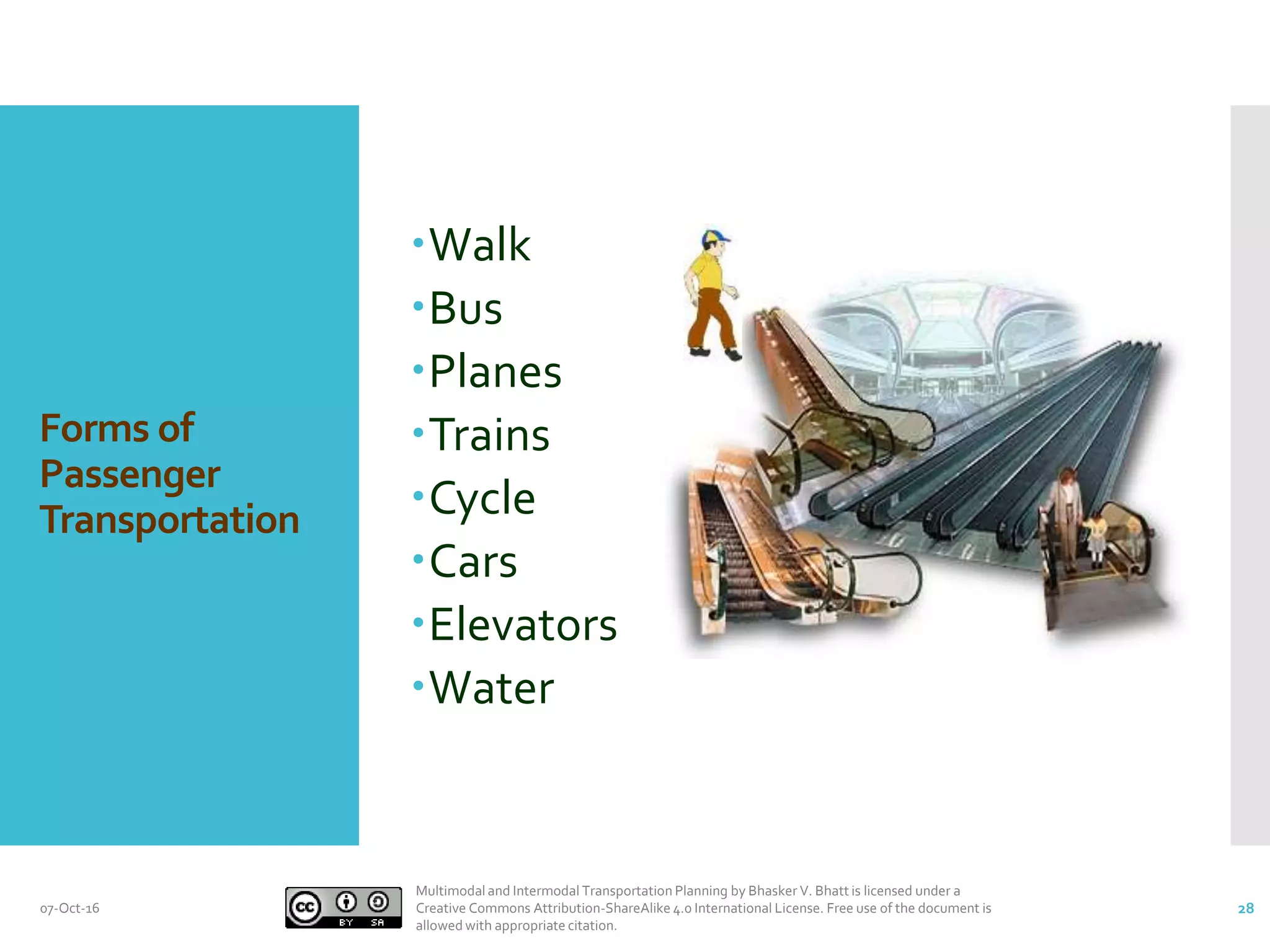 Multi-modal and Inter-modal transportation planning | PPTX