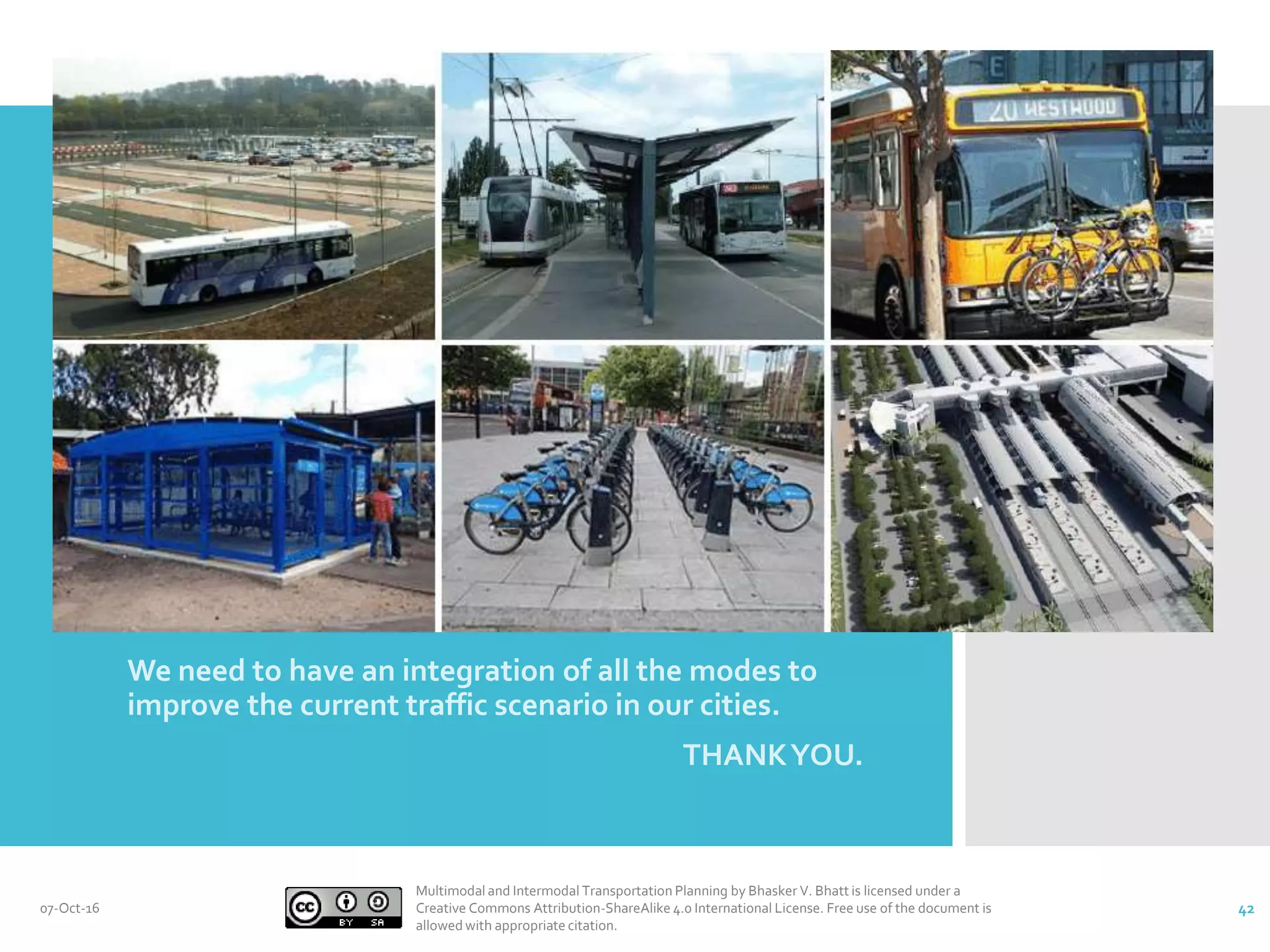 Multi-modal and Inter-modal transportation planning | PPTX