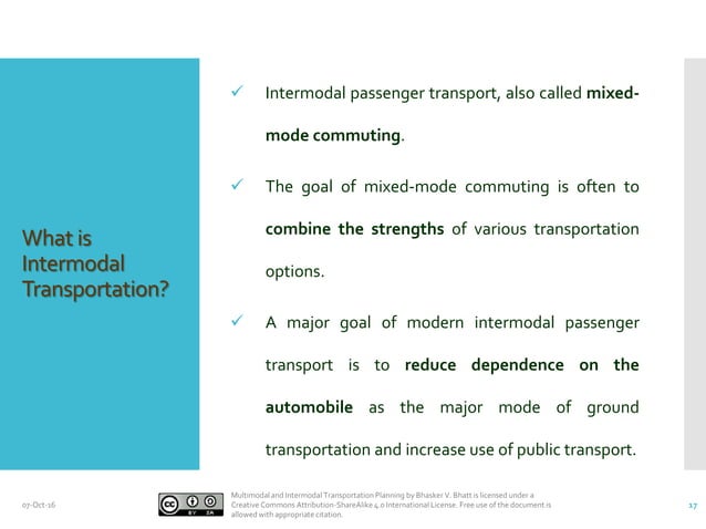 Multi-modal and Inter-modal transportation planning | PPTX | Rail ...