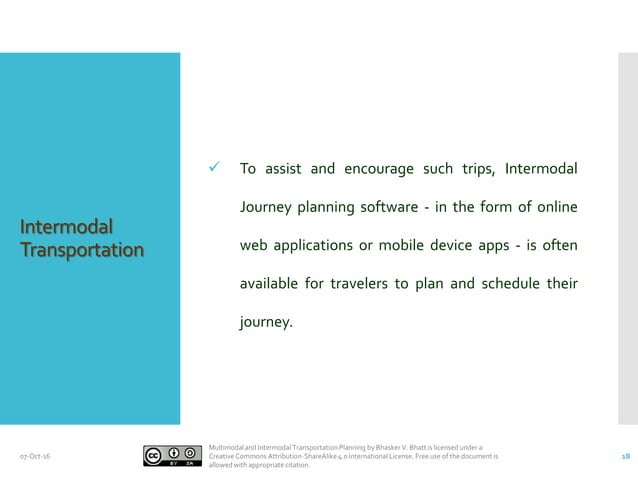 Multi-modal and Inter-modal transportation planning | PPTX | Rail Travel | Travel Type