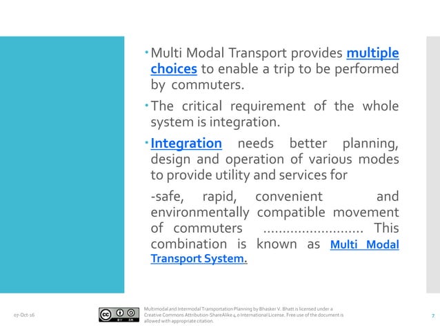 Multi-modal and Inter-modal transportation planning | PPTX | Rail ...
