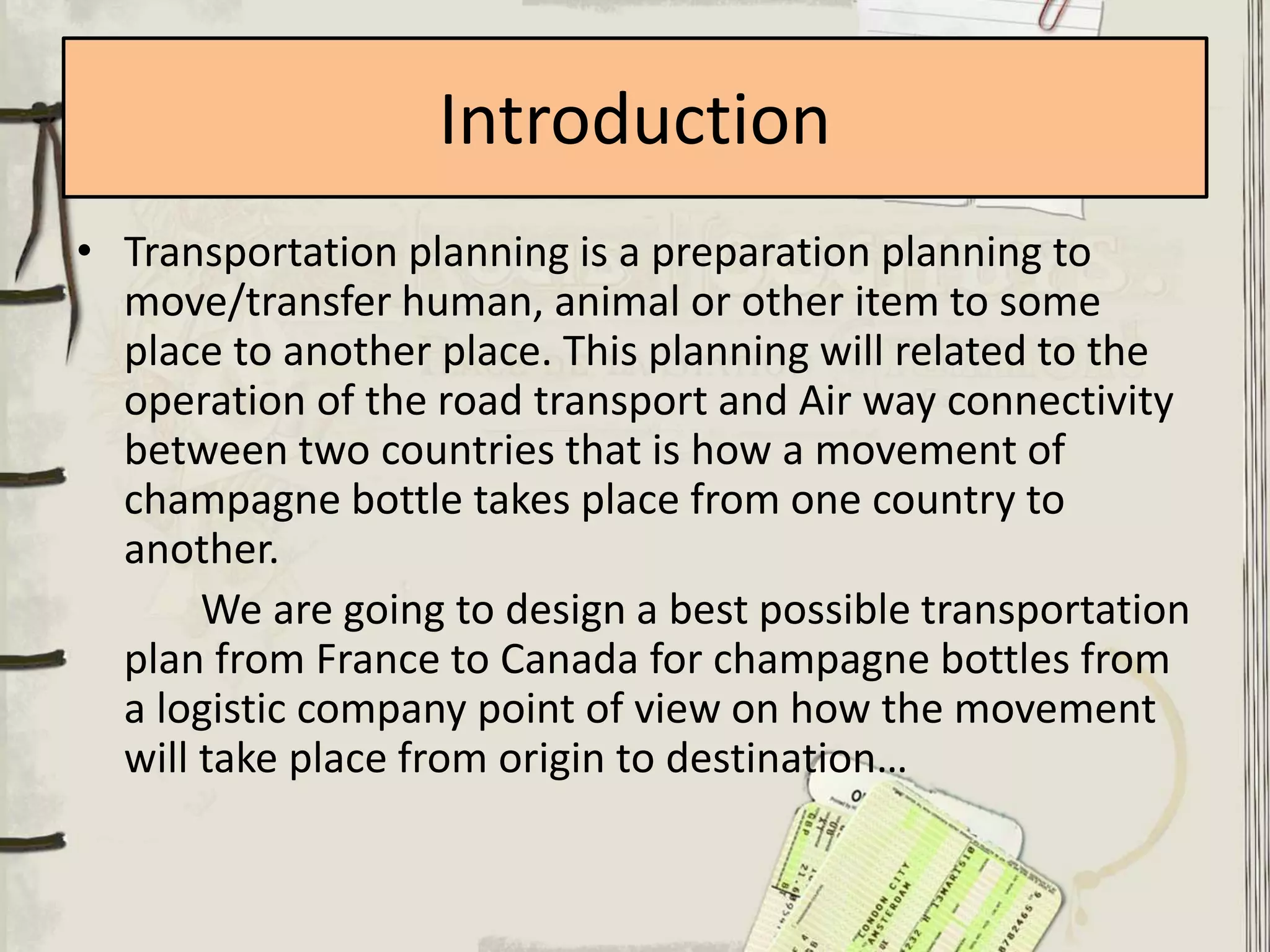 Transportation planning jagbeer ppt | PPTX