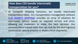 Intermodal transportation - complete shipping solutions | PPTX