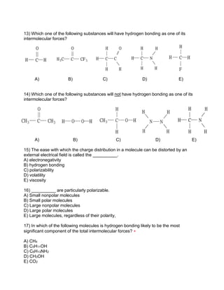 intermolecular-forces-multiple-choice-2009-05-13.pdf | Chemistry | Science
