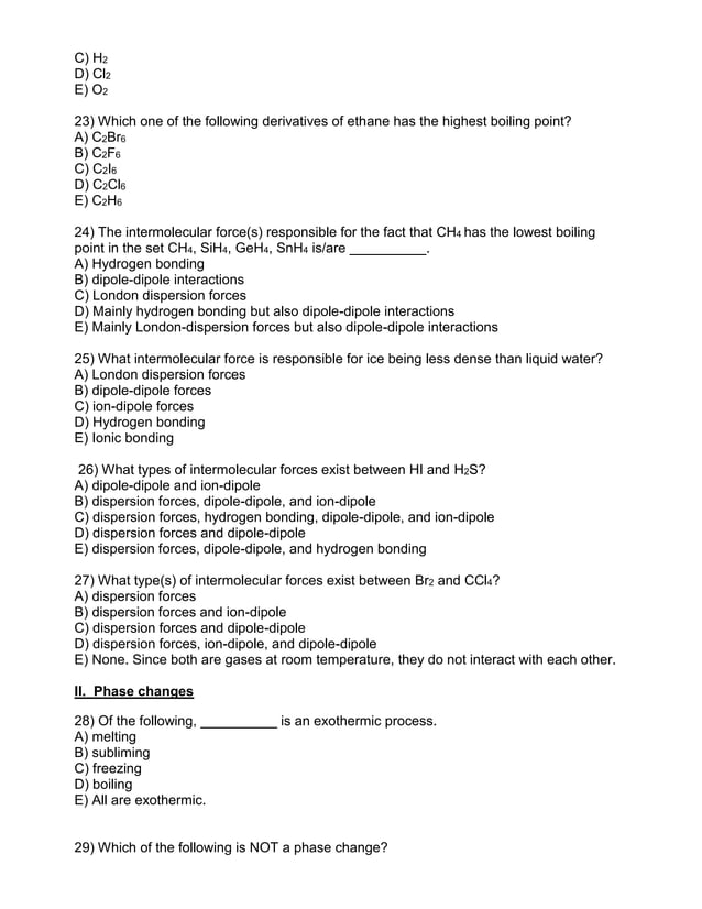 intermolecular-forces-multiple-choice-2009-05-13.pdf | Chemistry | Science