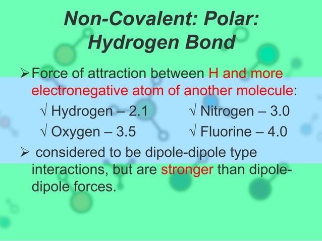 Intermolecular chemical bonding | PPTX