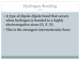 Intermolecular forces | PPTX
