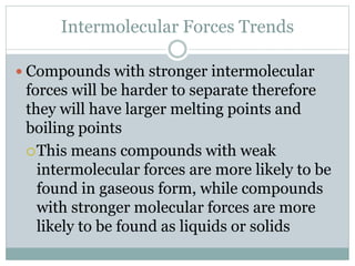 Intermolecular forces | PPTX