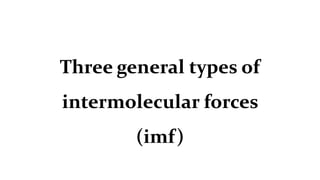 INTERMOLECULAR FORCES. Physical Science pptx | PPTX