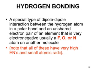 intermolecular_forces. Van Der Waals forces | PPTX