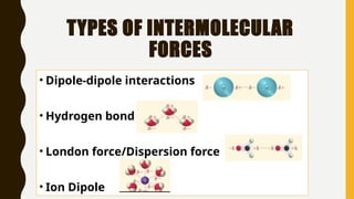 Intermolecular forces.pptx Intermolecular forces | PPTX