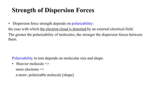 Intermolecular forces, 12(1) | PPT