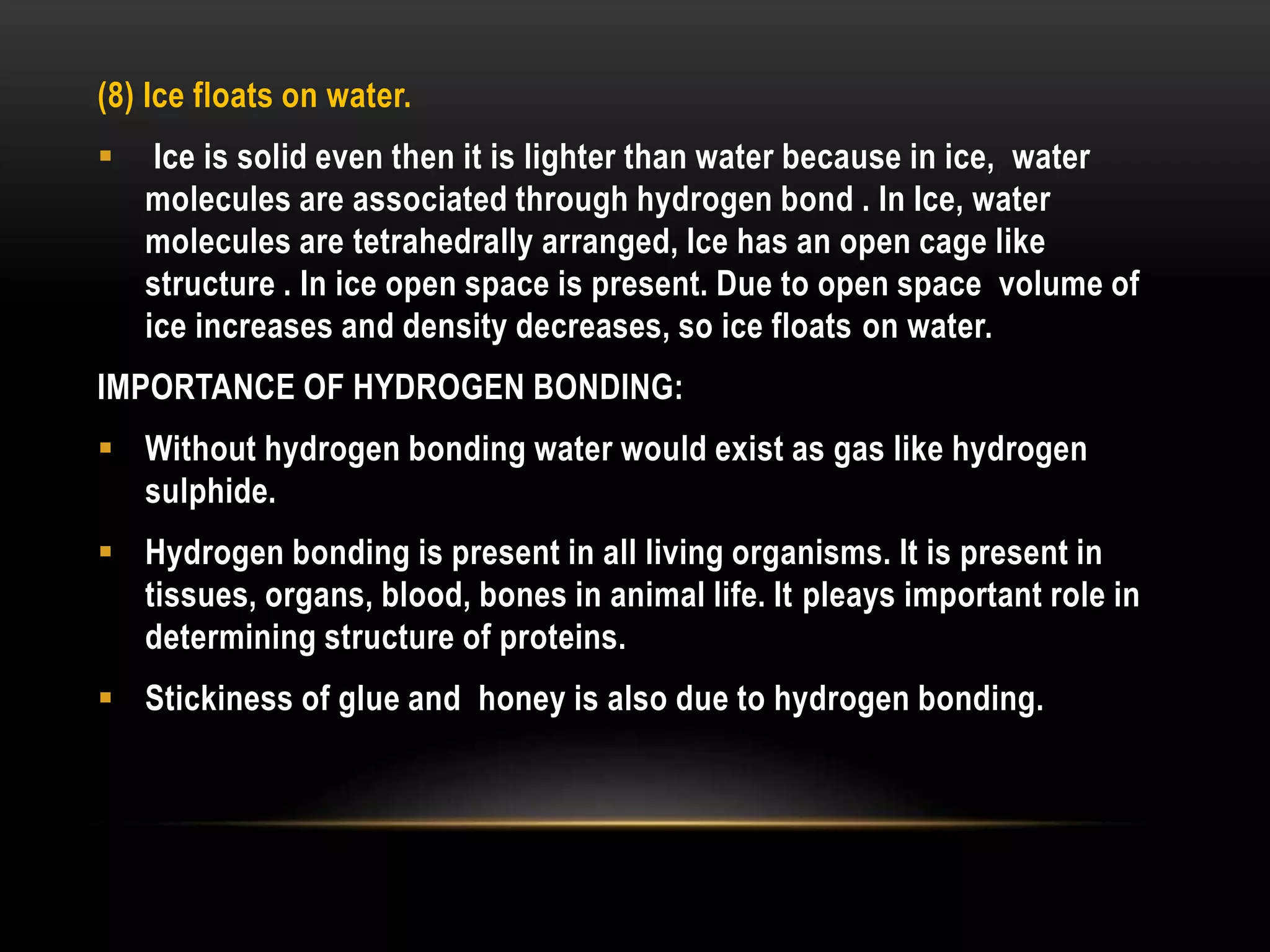 Intermolecular Forces in Hydrogen Bonding - Pooja N | PPTX