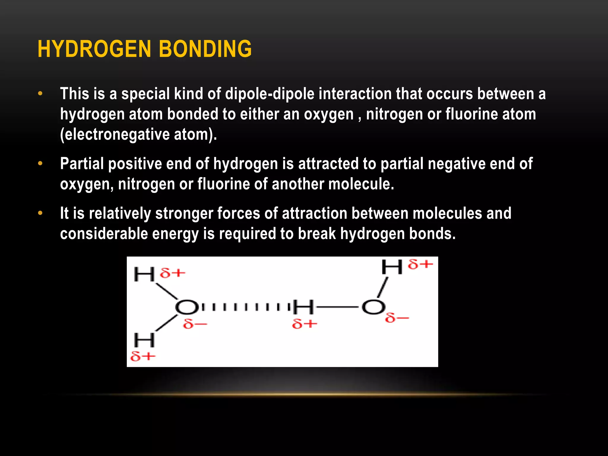 Intermolecular Forces in Hydrogen Bonding - Pooja N | PPTX