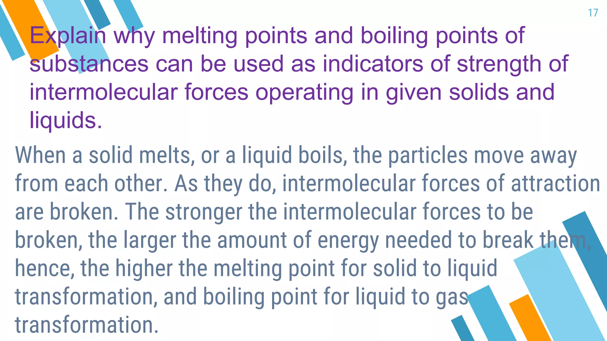 Intermolecular forces (liquids and solids) | PPTX