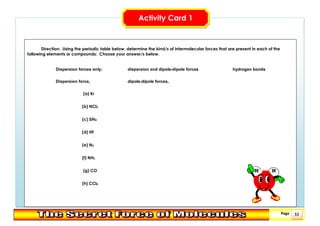 Intermolecular forces module | PPT
