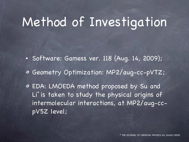 Intermolecular Interaction Of Water Hexamer | PPT