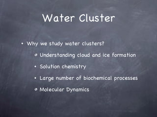 Intermolecular Interaction Of Water Hexamer | PPT