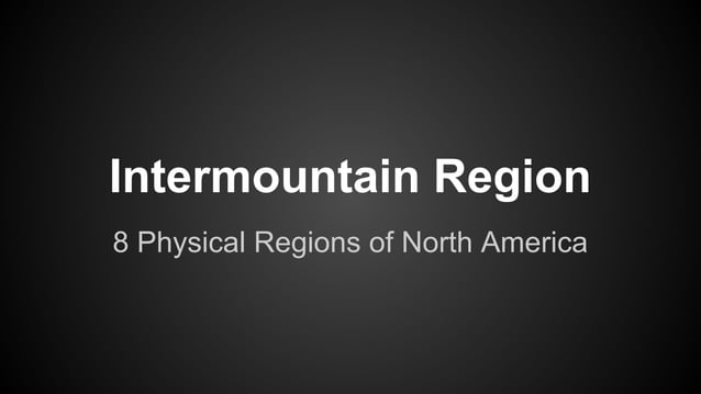 Intermountain region | PDF