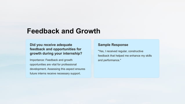 Intern Exit Interview Questions and Answers | PPTX