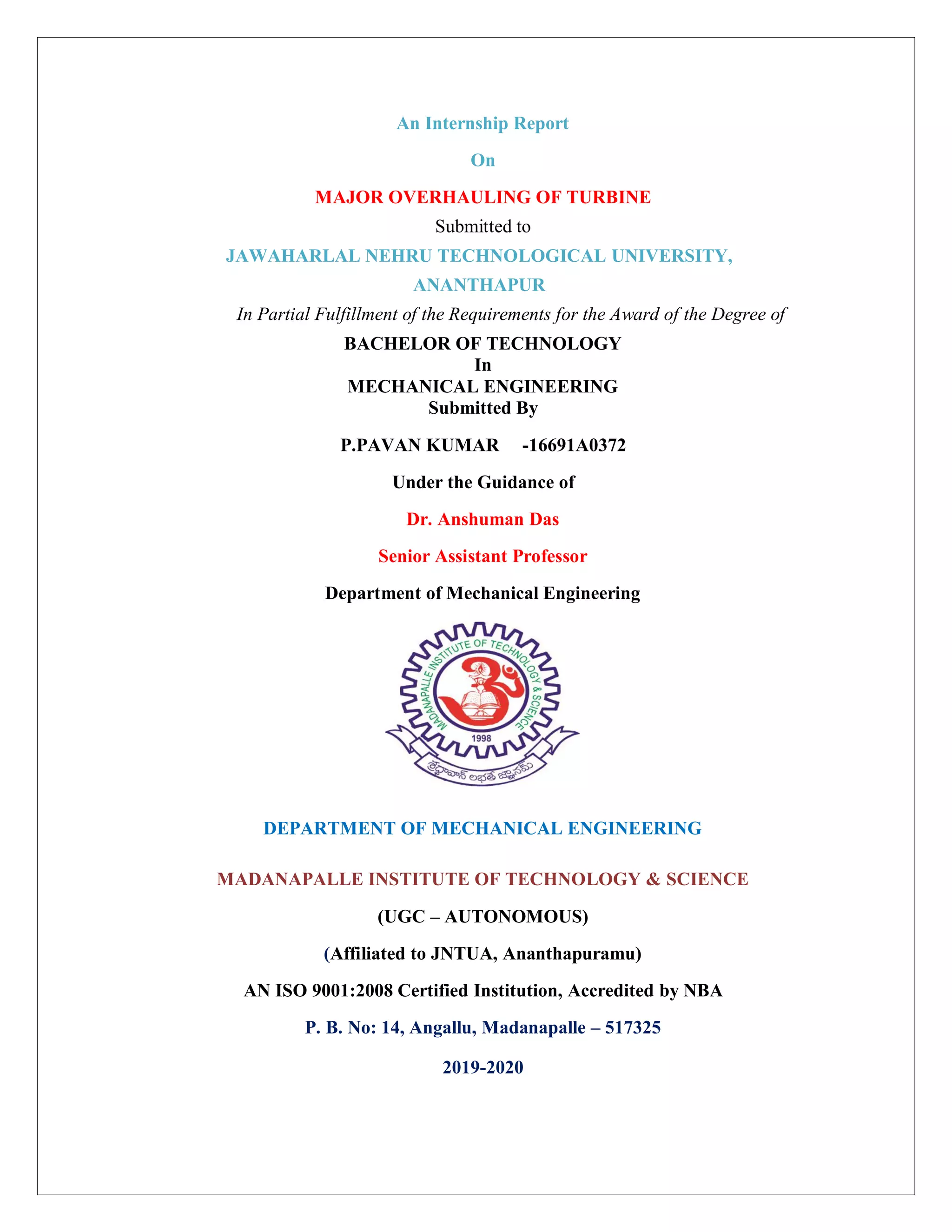 Internship Report | PDF