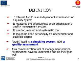 Interna_ Audit_Module (1).ppt | Manufacturing Industry | Industries