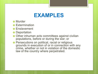 International Humanitarian Law Lecture 5 - Glossary And Definitions of ...